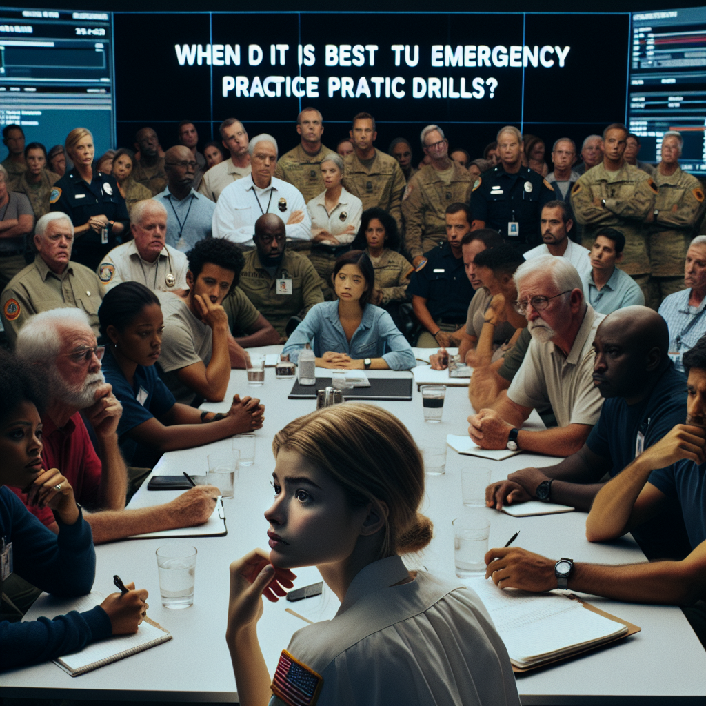 When Is It Best To Run Emergency Practice Drills?